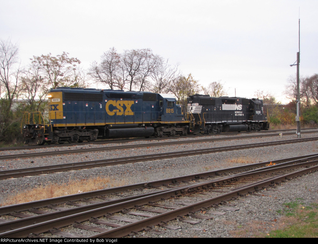 CSX 8815 and NS 5235